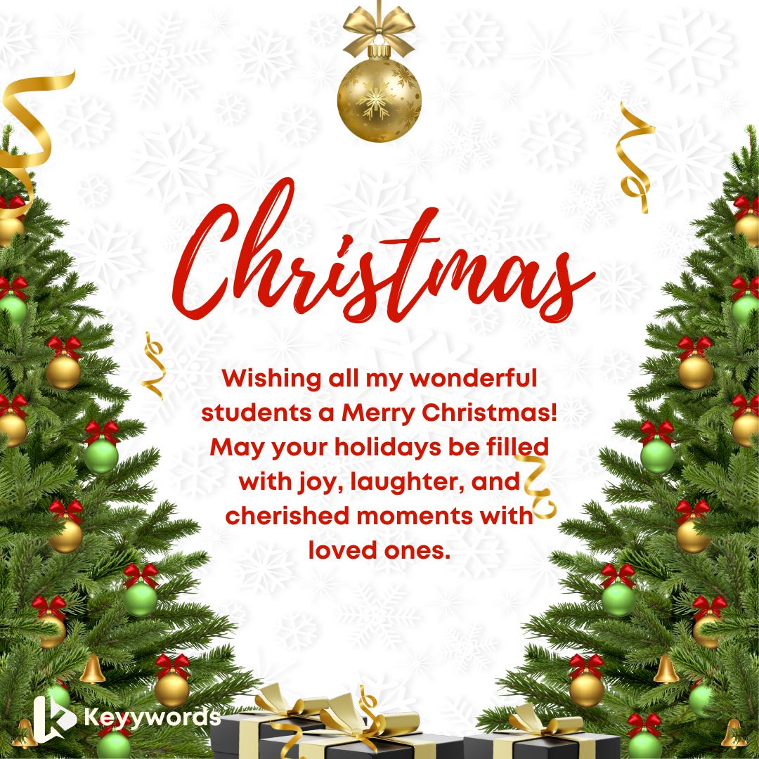 250+ Merry Christmas Greetings For Students - AI Emotional Messages ...